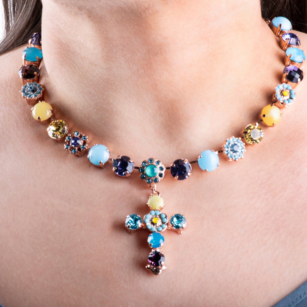 Extra Luxurious Rosette Necklace in "Vineyard Veranda" *Custom ...