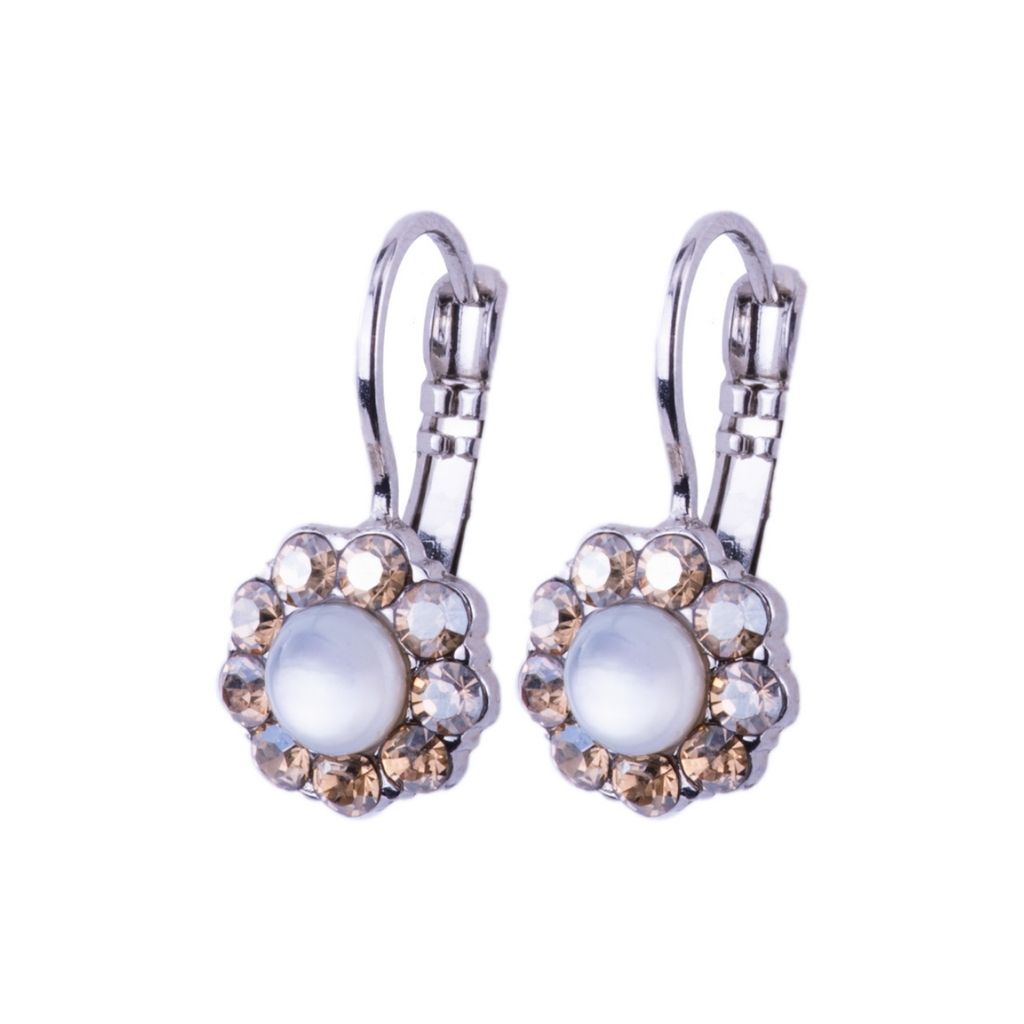 Medium Flower Leverback Earrings in "Sahara" *Custom* – Mariana USA